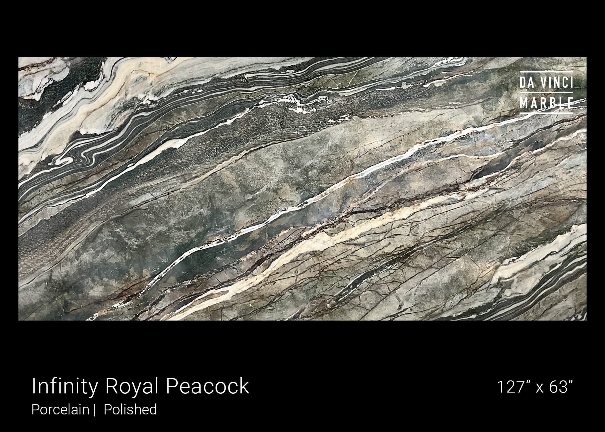 Infinity Royal Peacock - DaVinci Marble