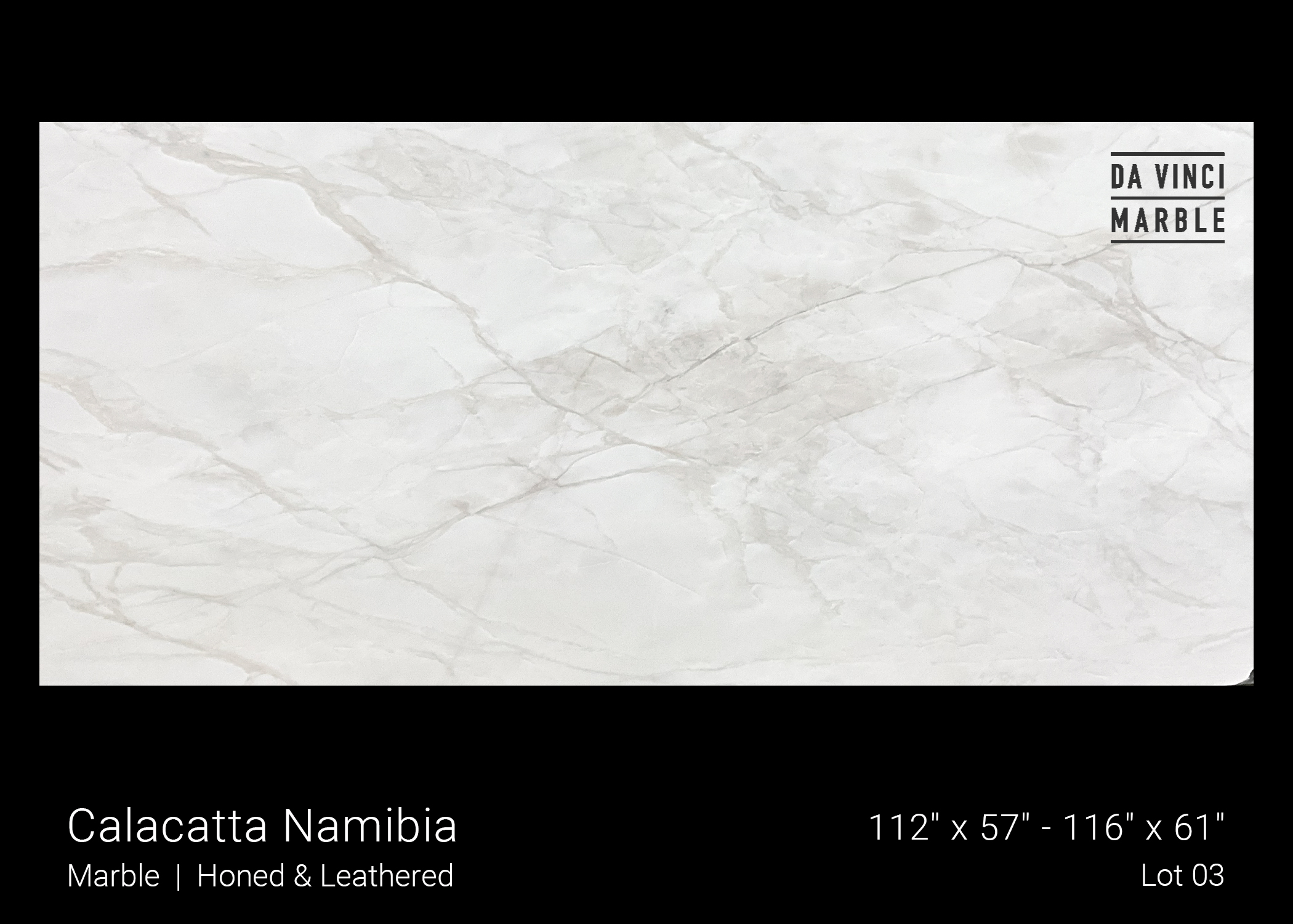 Calacatta Namibia Dual H&L 2cm - DaVinci Marble